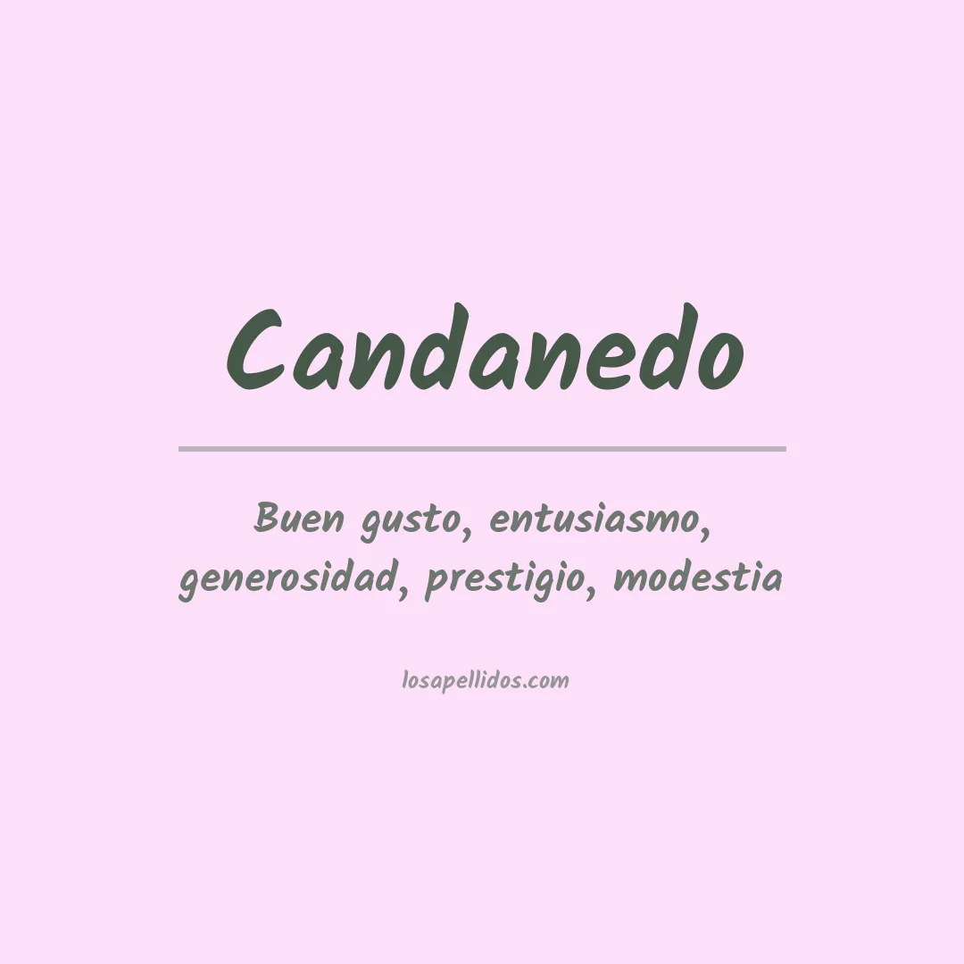 Significado del Apellido Candanedo