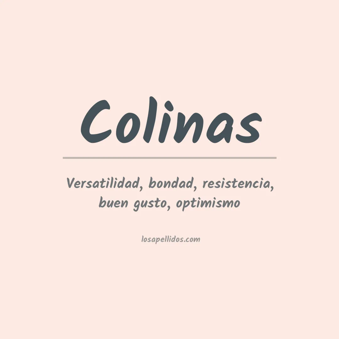 Significado del Apellido Colinas