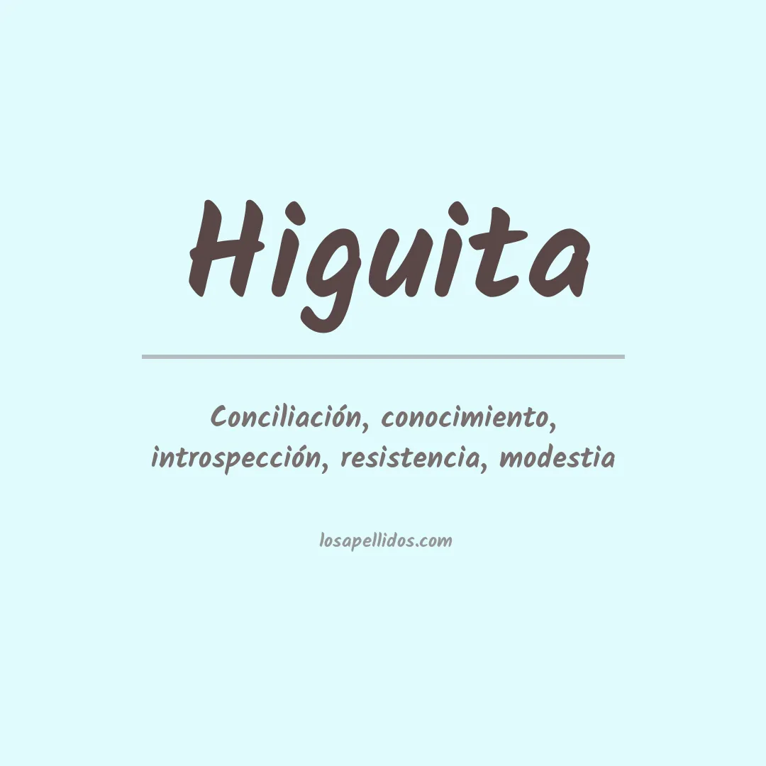 Significado del Apellido Higuita