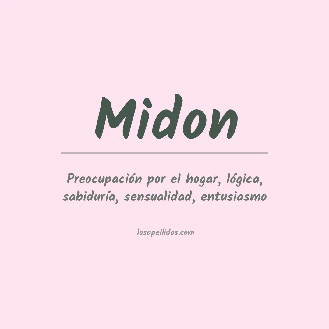Significado del Apellido Midon
