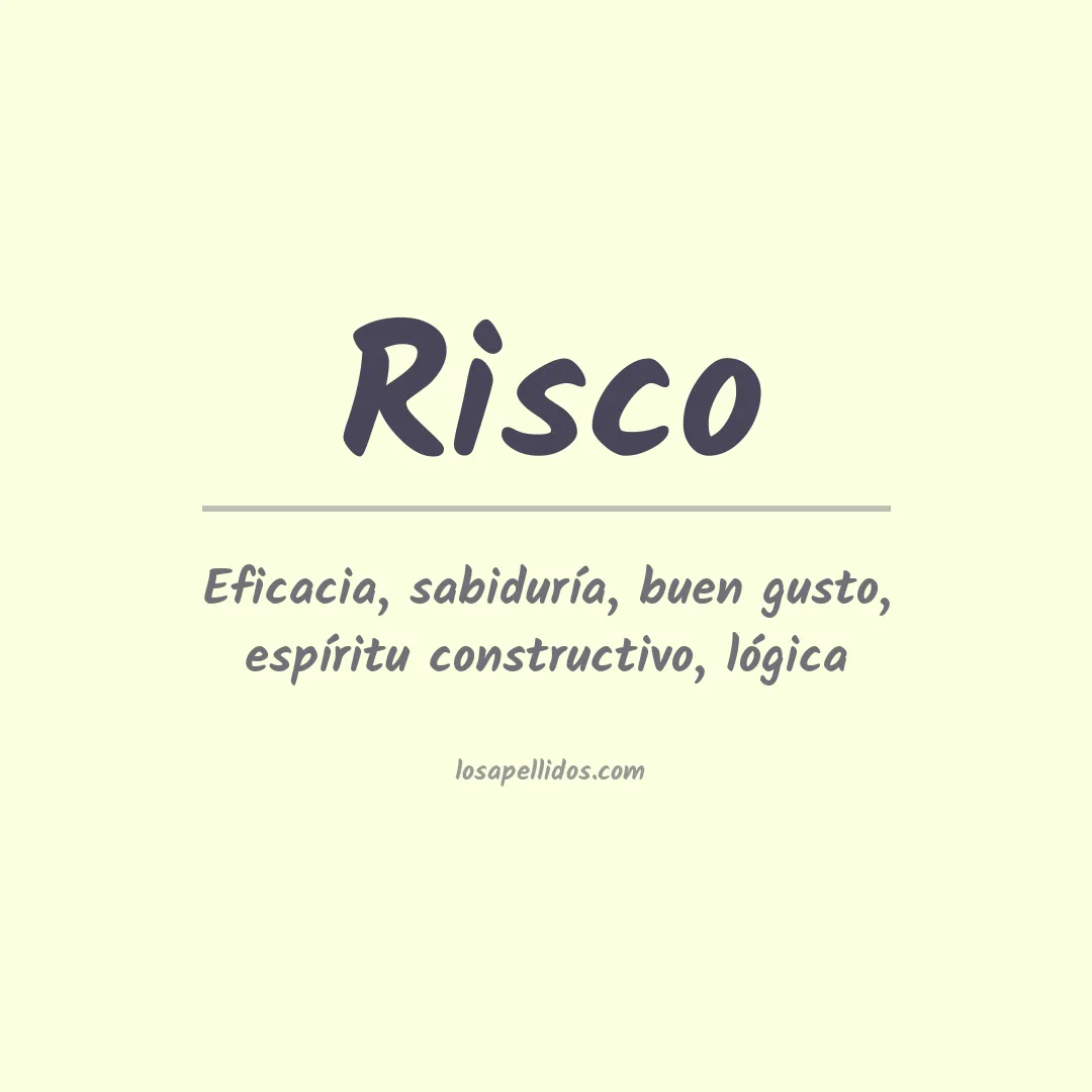 Significado del Apellido Risco